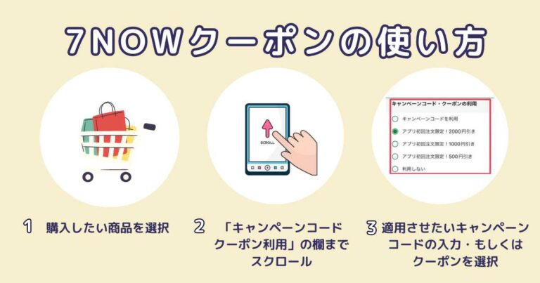 7NOW（セブンナウ）クーポン・キャンペーンコードの使い方を徹底解説！